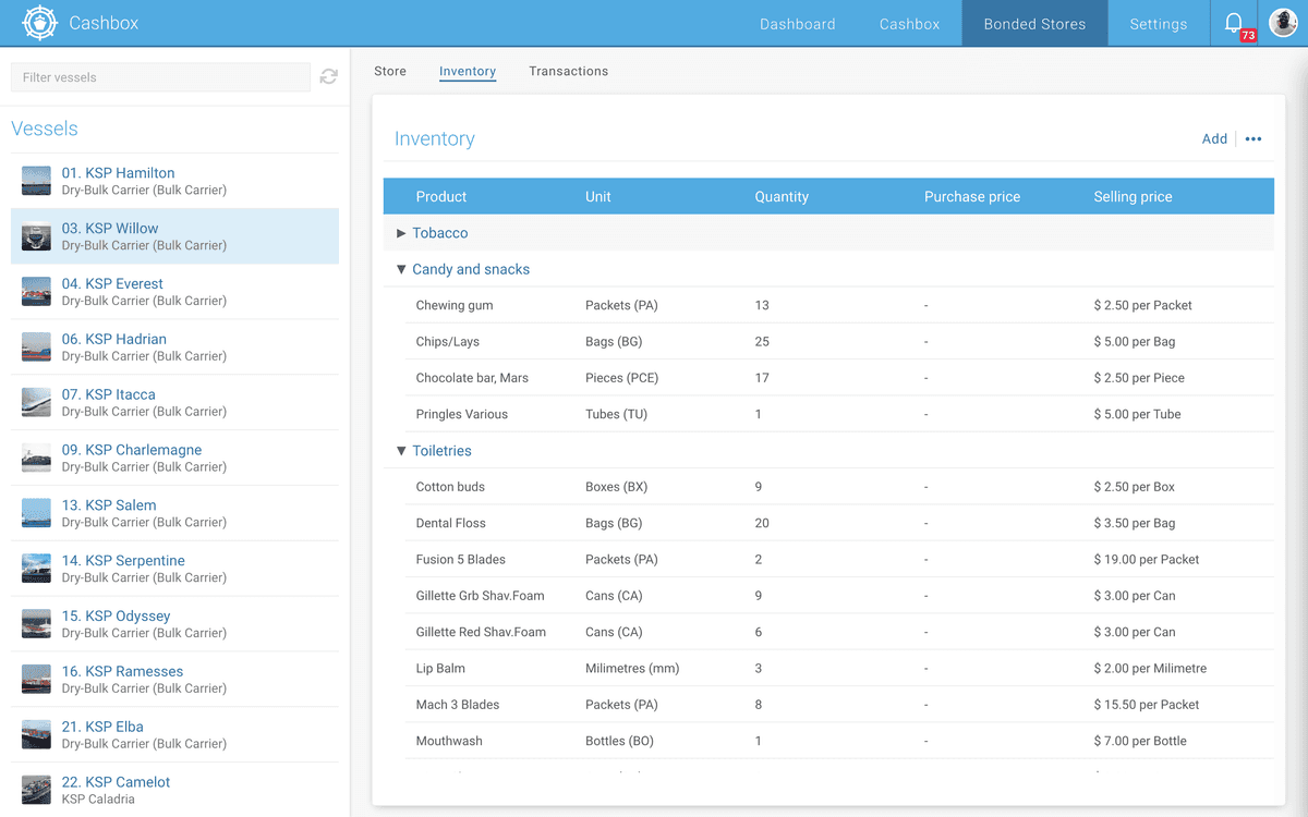 CFM Cashbox & Bonded Store